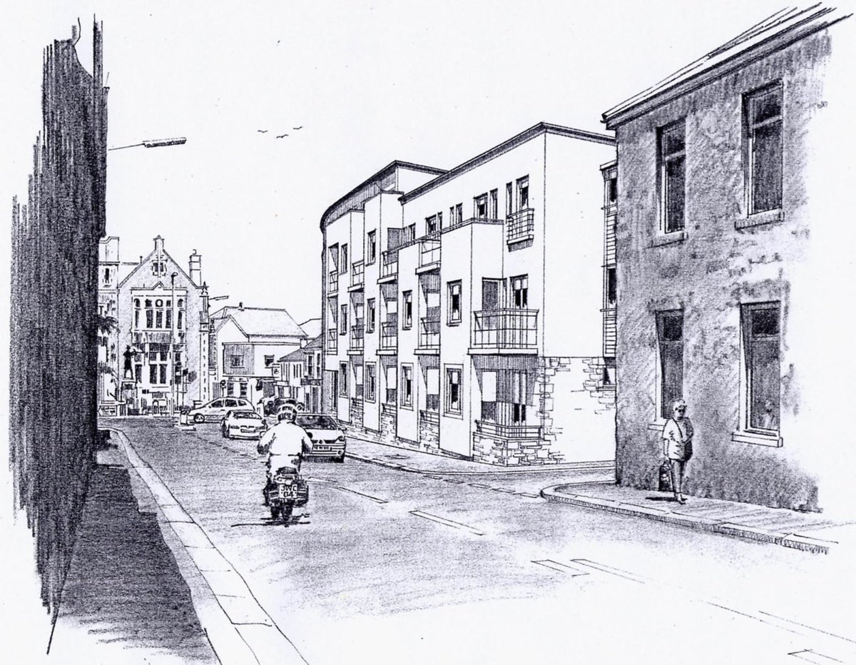 Mixed Use Development Architect Project Sketch | Lilly Lewarne